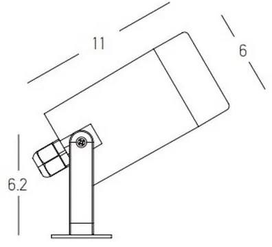 Zambelis E311 - Venkovní lampa 1xGU10/7W/230V IP54