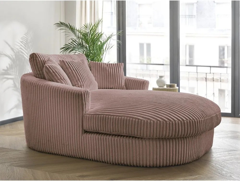 Růžové manšestrové křeslo Belem – Bobochic Paris