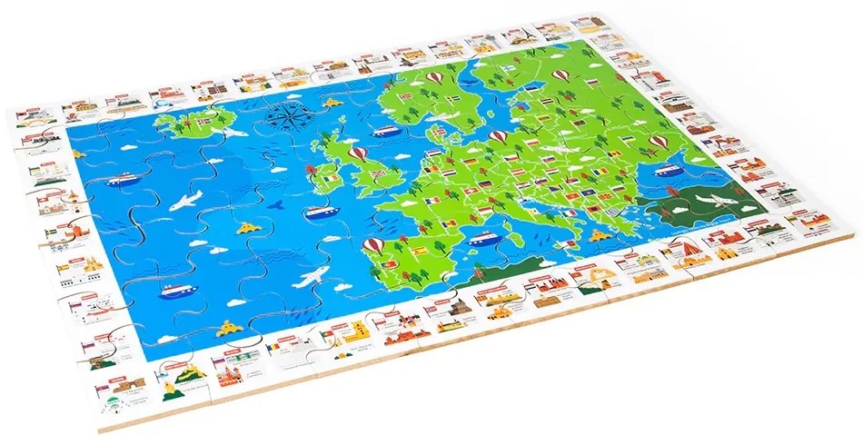 Bigjigs Toys Puzzle Evropské památky