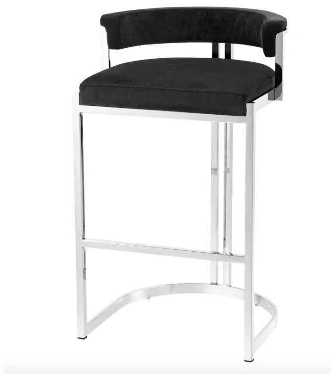 Barová židle VIVID stříbrná
