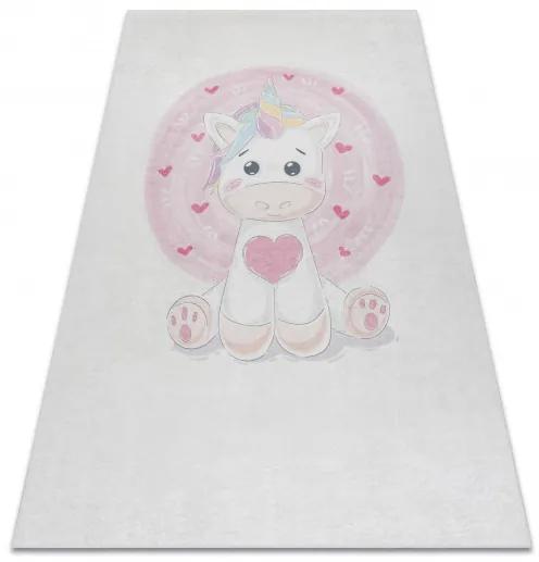 Dywany Łuszczów Dětský kusový koberec Bambino 1128 Unicorn cream ROZMĚR: 80x150