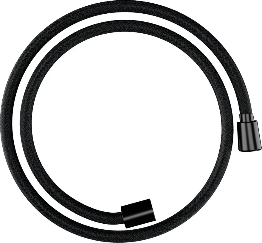 Hansgrohe Designflex, textilní sprchová hadice 1250 mm, kartáčovaný černý chrom, HAN-28220340