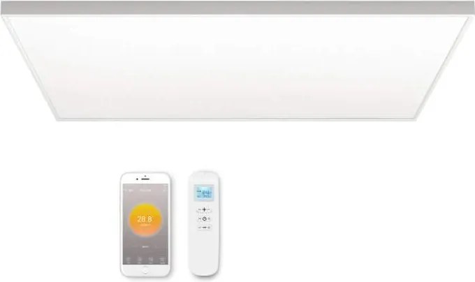 ByeCold | Stropní infrapanel | WiFi termostat | 660W | 105x59 cm | Dálkový ovladač | Výhřevnost 12m² | IGT2-4H1006