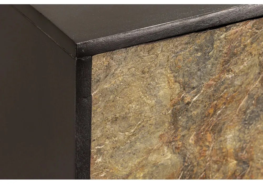 Massive home | Závěsný televizní stolek MOUNTAIN SOUL BLACK 160 CM masiv akácie