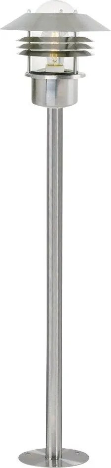 NOR 25118034 Venkovní sloupkové svítidlo Vejers 1x60W E27 nerez ocel čirá - NORDLUX