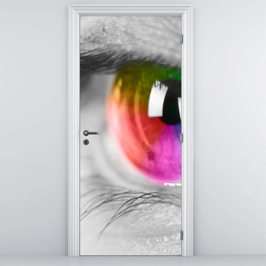 Fototapeta na dveře - Oční duhovka (95x205cm)