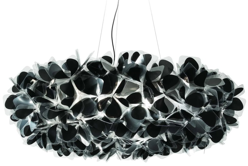 Slamp Clizia Mama Non Mama Black Large, designové svítidlo s černým kabelem, 4x12W E27, prům. 78cm