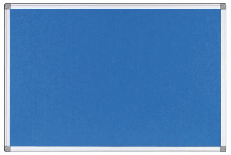 Textilní nástěnka, modrá, 1800 x 1200 mm