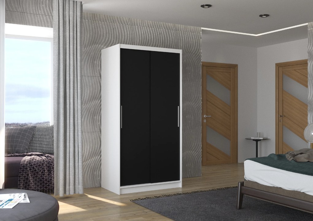 ADRK Furniture Posuvná skříň ASTEN 100 ADRK-SW-AST-WB-100