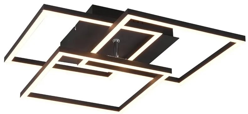 Trio r62883132 led přisazené stropní svítidlo mobile 1x28w | 3200lm | 2700k-6000k - stmívatelné nastavitelné, dálkové ovládání, noční režim, černá