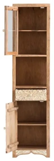 furniture-nabytek.cz - 5dílná koupelnová sada Delmar z masivního manga, lakovaná, hnědá