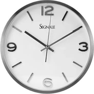 Kulaté nástěnné hodiny, SEGNALE, hliník, Ø 30 cm