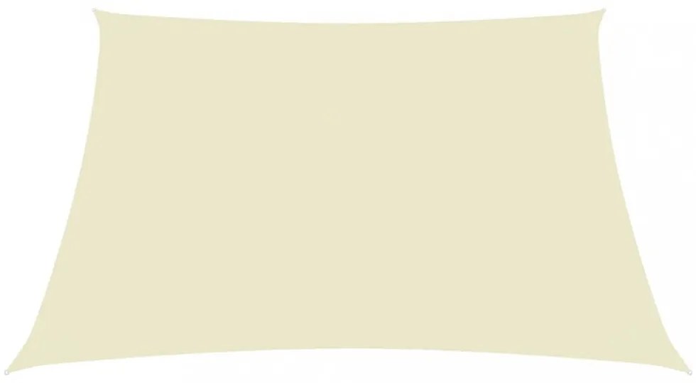 Stínící plachta čtvercová 5 x 5 m oxfordská látka Dekorhome Krémová