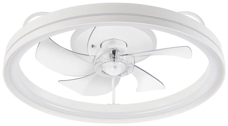 LED Stropní svítidlo s ventilátorem FARGO LED/37W/230V bílá + DO