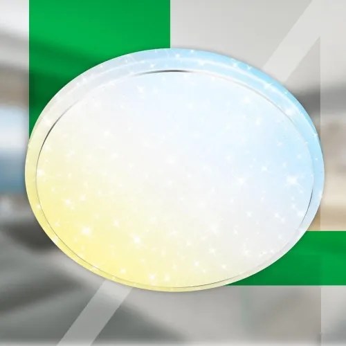 Stropní LED svítidlo BRILONER Star A průměr 48cm 19,5W stmívatelné dálkovým ovladačem CCT bílé 3869016