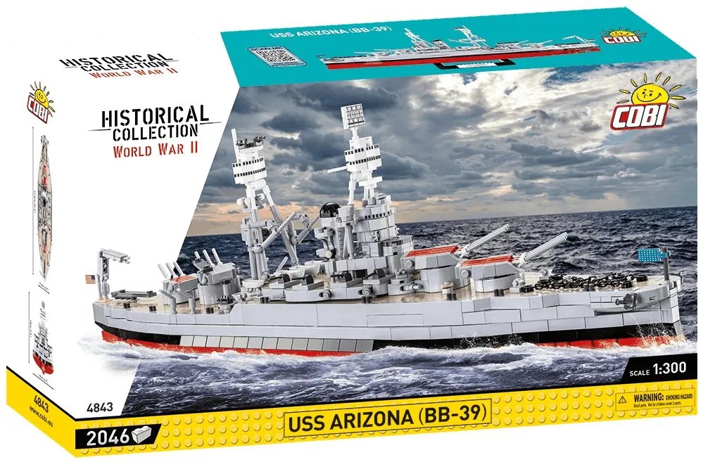 Cobi 4843 americká bitevní loď uss arizona bb-39