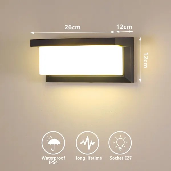 BRILAGI -LED RGBW Venkovní nástěnné svítidlo BRICKY 1xE27/12W/230V antracit IP54
