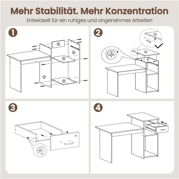 Psací stůl – bílá (257707623954)