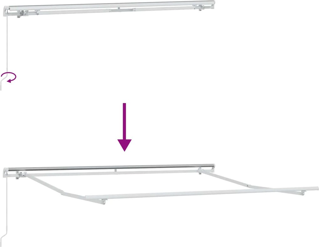 Stahovací markýza Černá 300 x 250 x 165 cm Polyester a hliník 3330033