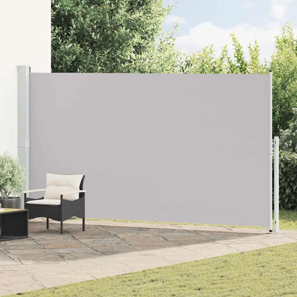 Zatahovací boční markýza 200 x 500 cm šedá 313419
