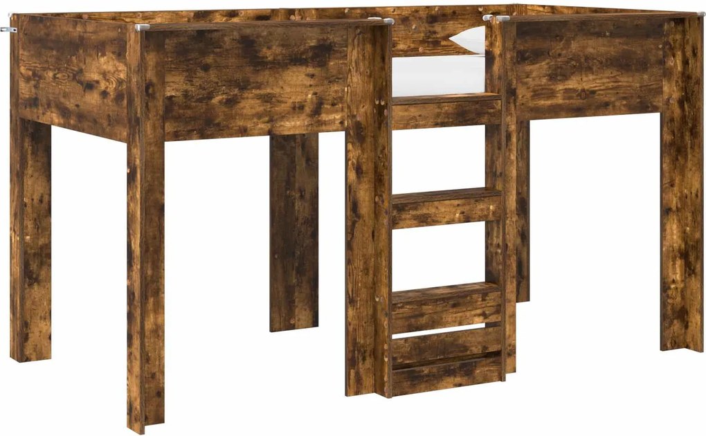 Patrová postel pro děti Kouřový dub 90 x 200 cm 3410495