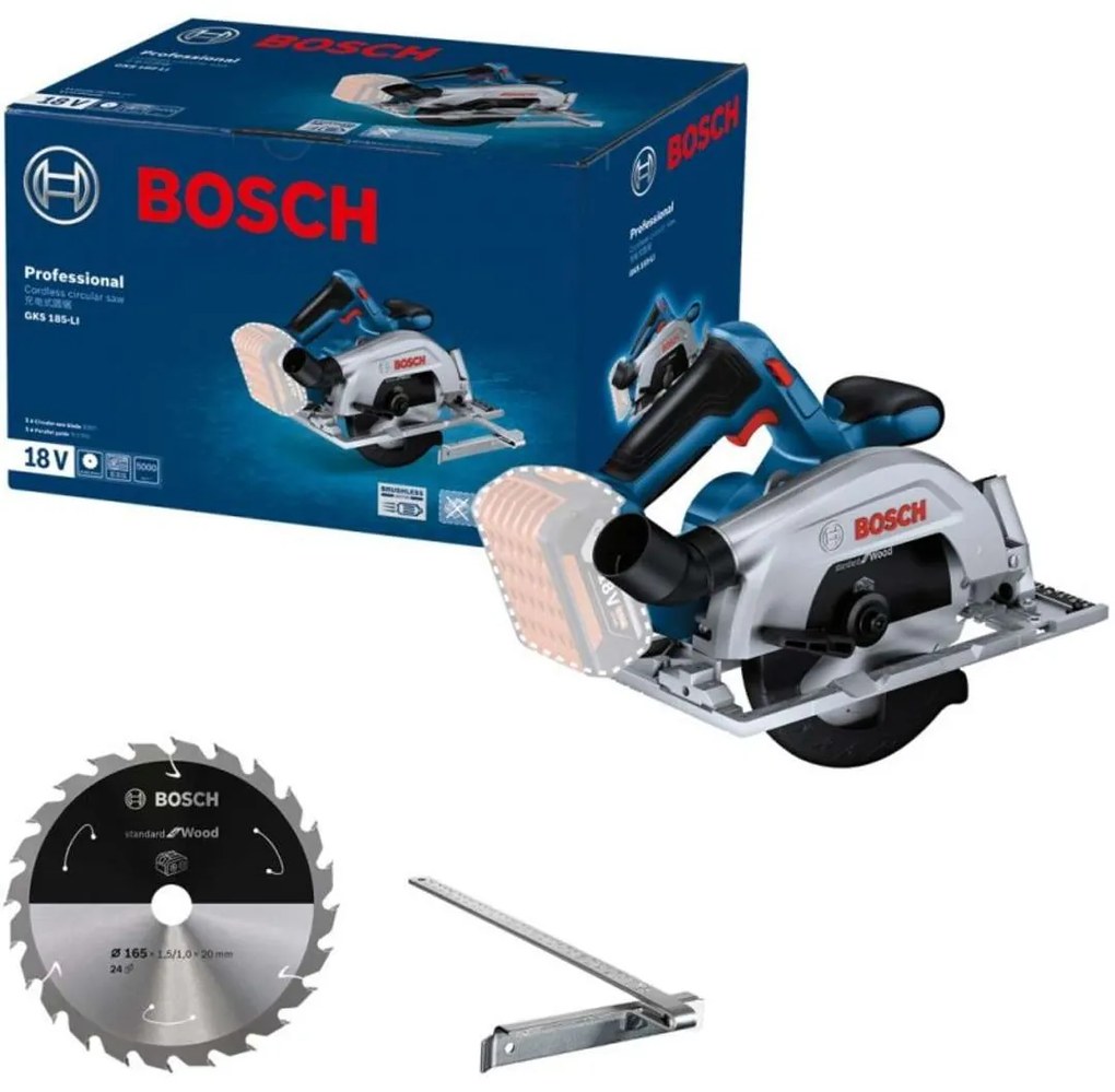 Bosch - 18V AKU okružní pila 165 mm, bez baterie a nabíječky 06016C1221