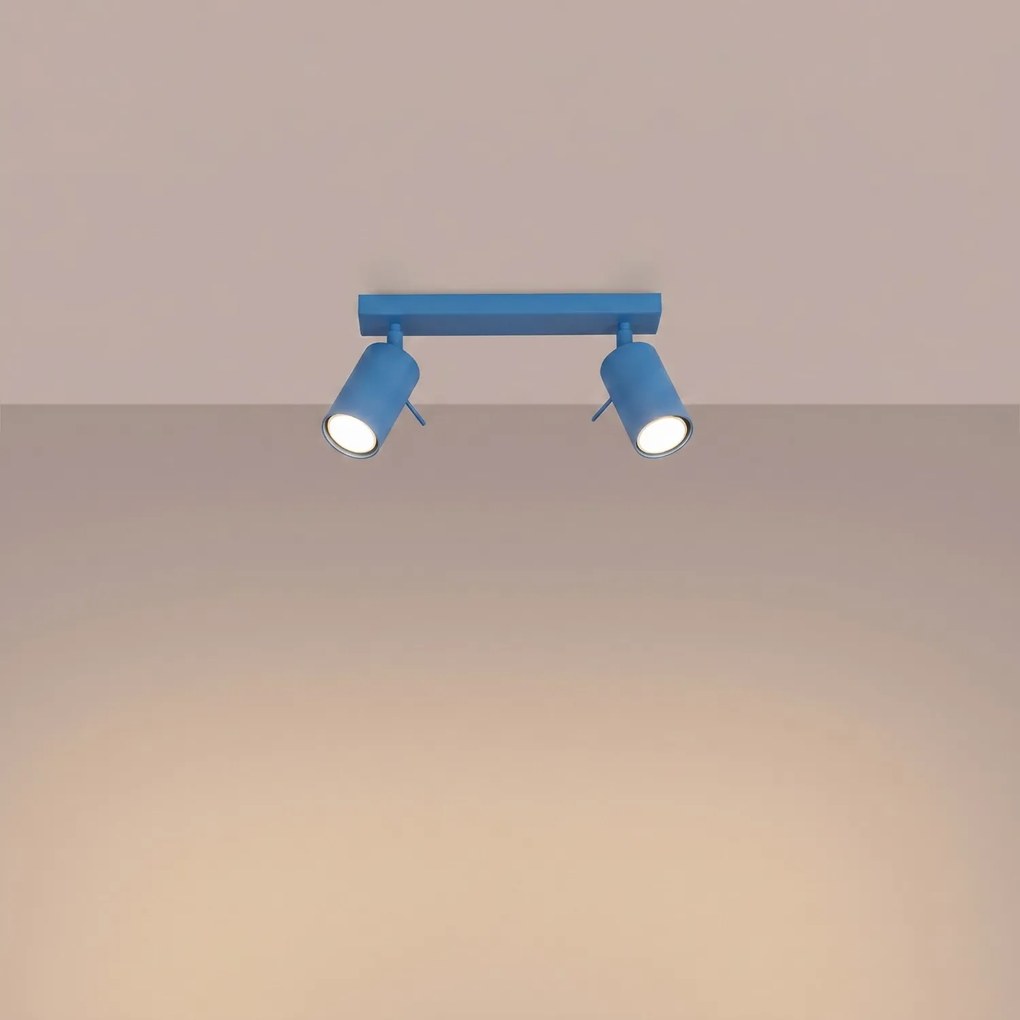 Sollux Lighting Stropní svítidlo RING 2 azurové
