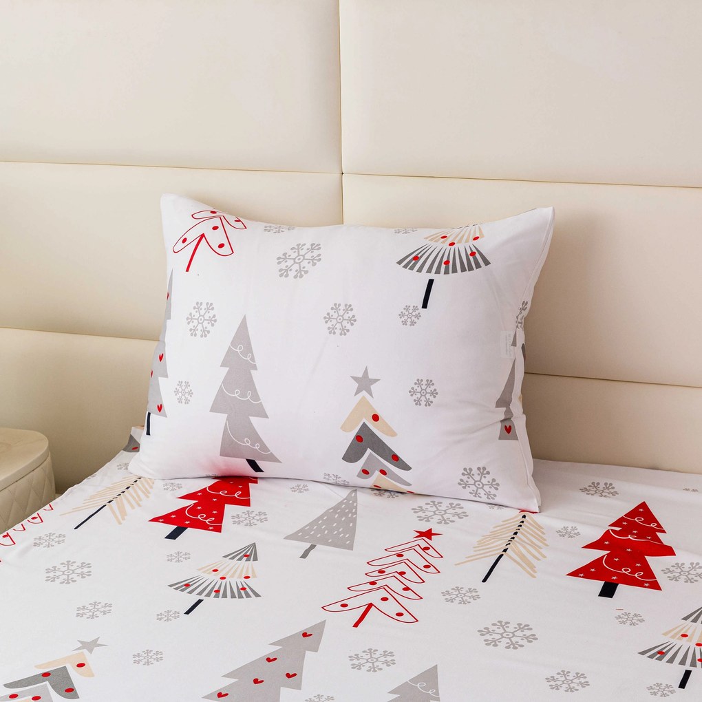 Povlečení z mikrovlákna JINGLE bílé Rozměr povlečení: 70 x 90 cm | 140 x 220 cm