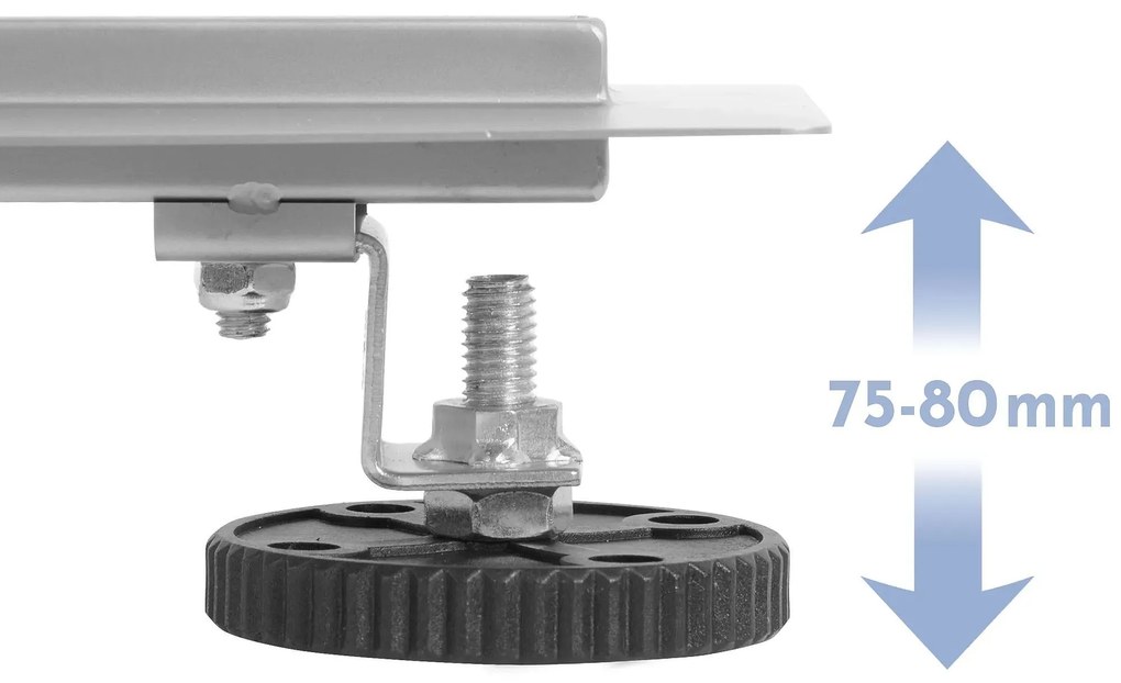 Odtokový žlab Rea FILO 60 cm, broušený nikl