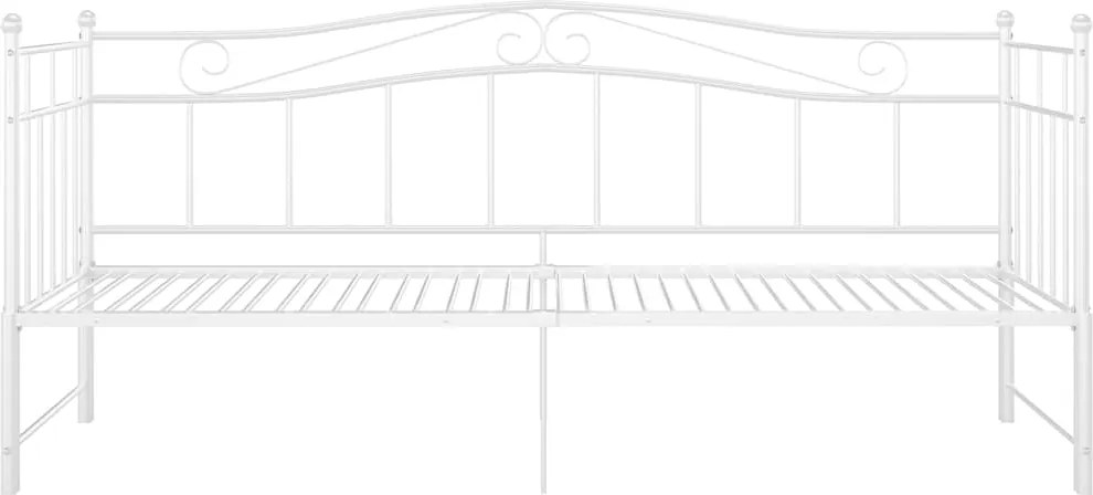 Rám vysouvací postele/pohovky bílý kovový 90 x 200 cm 324783