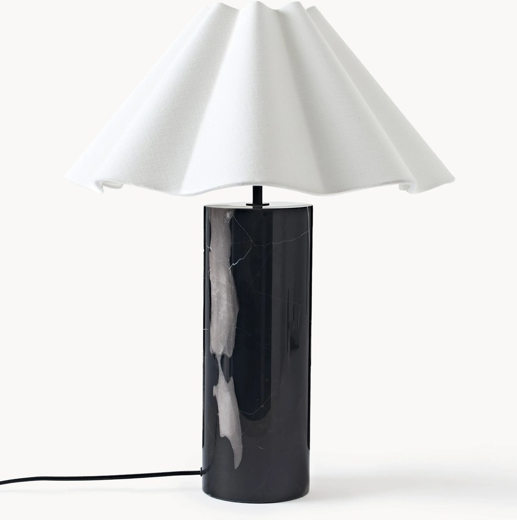 Velká stolní lampa's mramorovou podstavou Arya