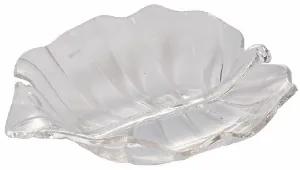 VILLA D’ESTE HOME TIVOLI Transparentní mísa ICE LEAF, list, 19 X 5 X 22 cm