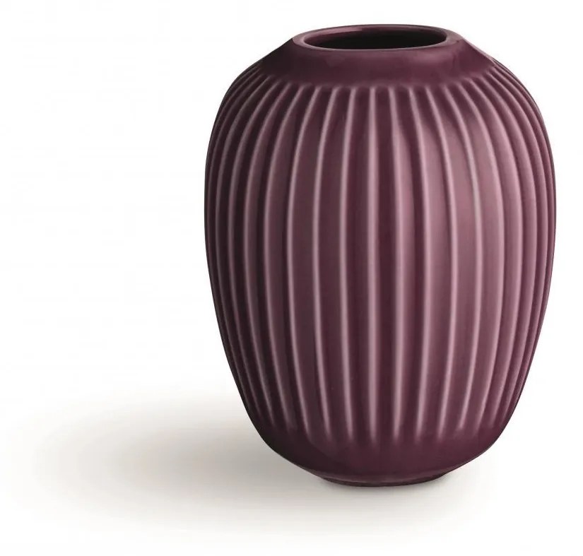 KÄHLER Keramická váza Hammershøi Plum 10 cm, fialová barva, keramika