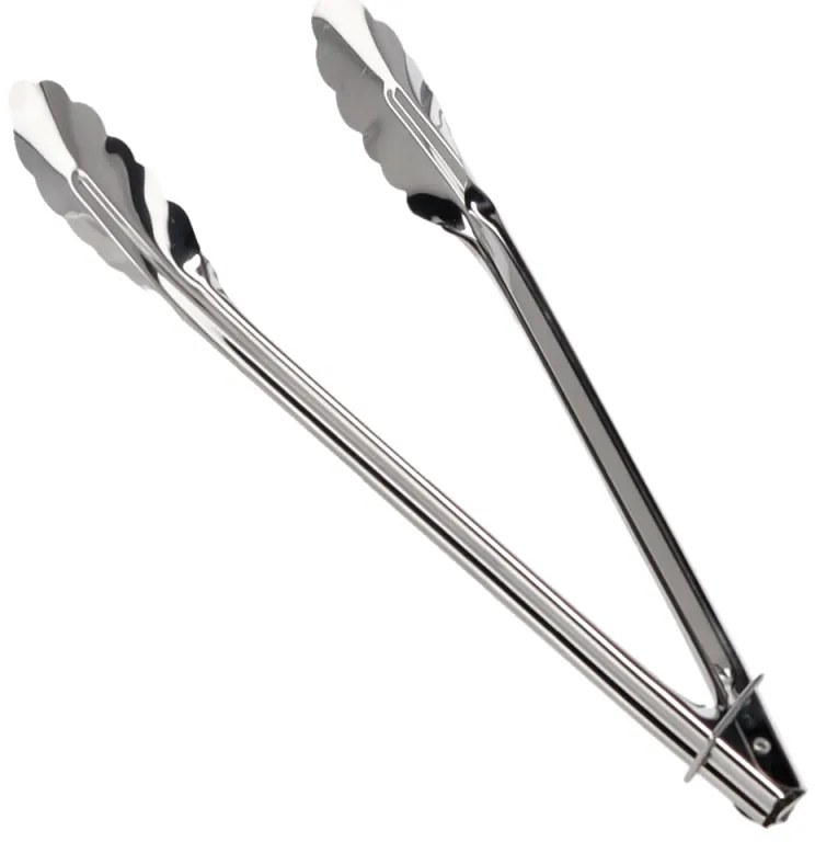 Nerezové grilovací kleště MASTER 28 cm stříbrné