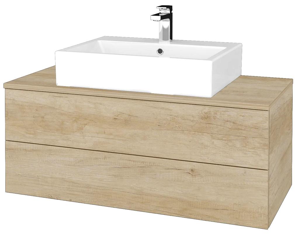 Dřevojas Koupelnová skříňka MODULE SZZ2 100 Varianta: N01 Bílá lesk / M01 Bílá mat