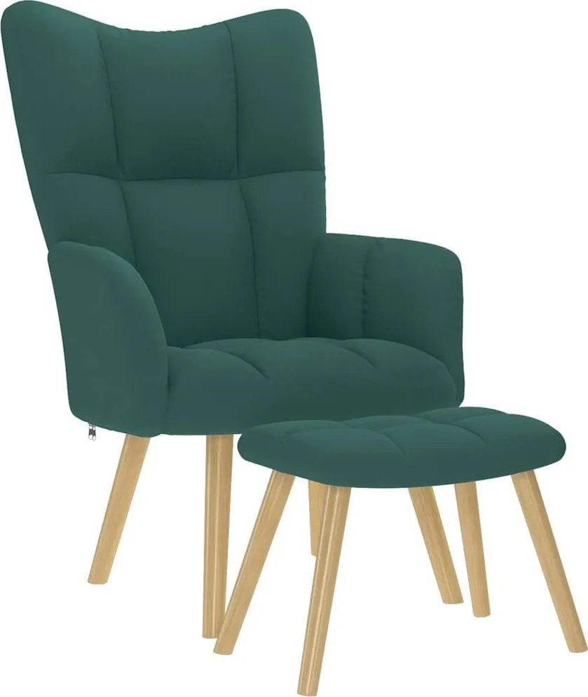 vidaXL Relaxační křeslo s podnožkou textil [4016785] Barva: Hnědá