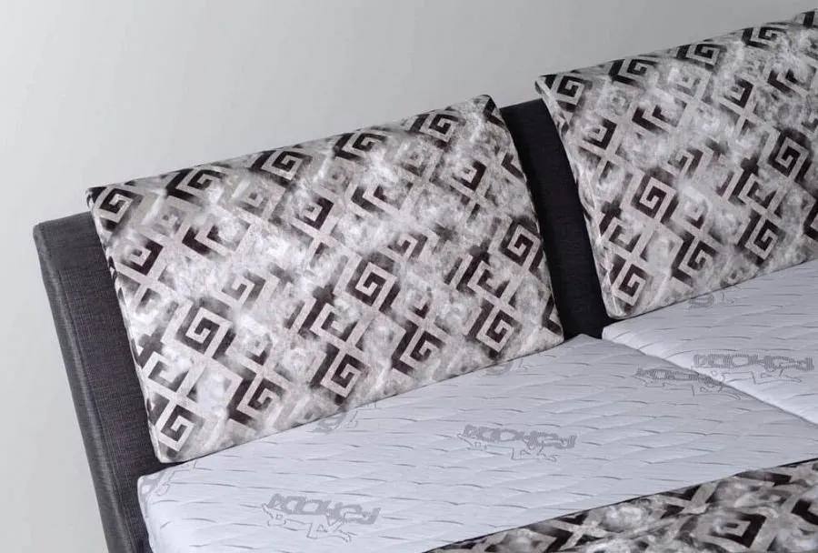 Pohoda Čalouněná postel RIO s úložným prostorem a volně loženou matrací | Látka: Aragon 72,Šířka matrace: 180 cm