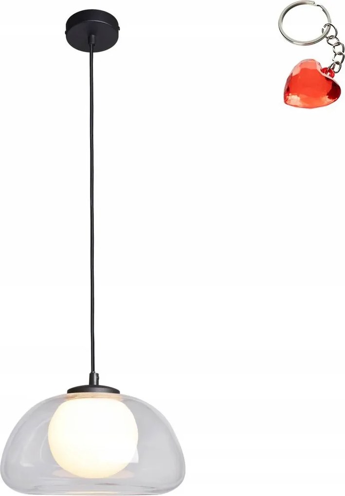 Závěsná lampa Ainale PND-54637-1-BK-CL Italux