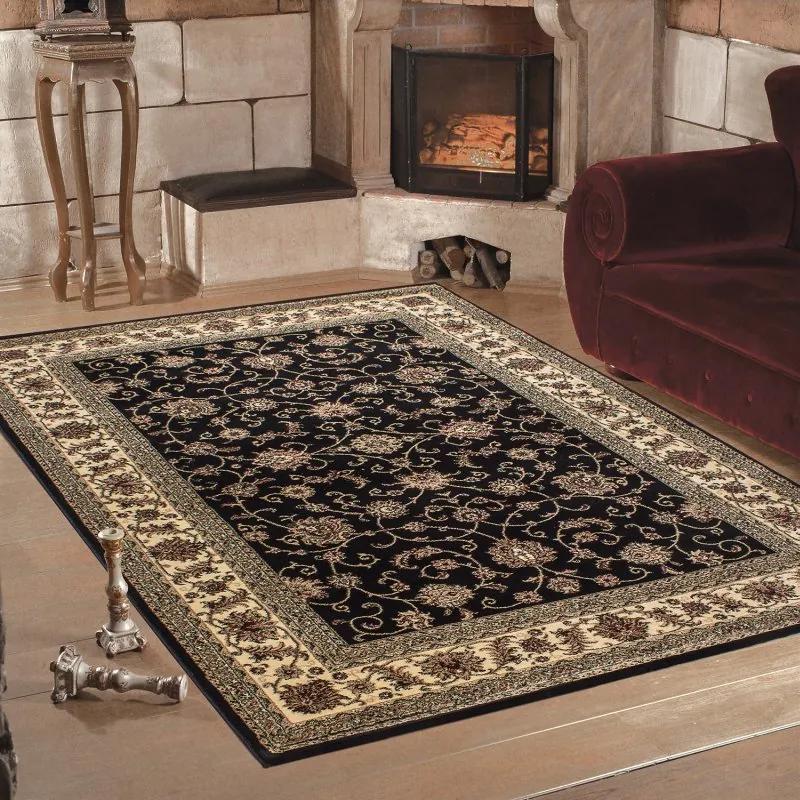 Ayyildiz Kusový koberec klasický Marrakesh 210 černý orientální 080x150 cm