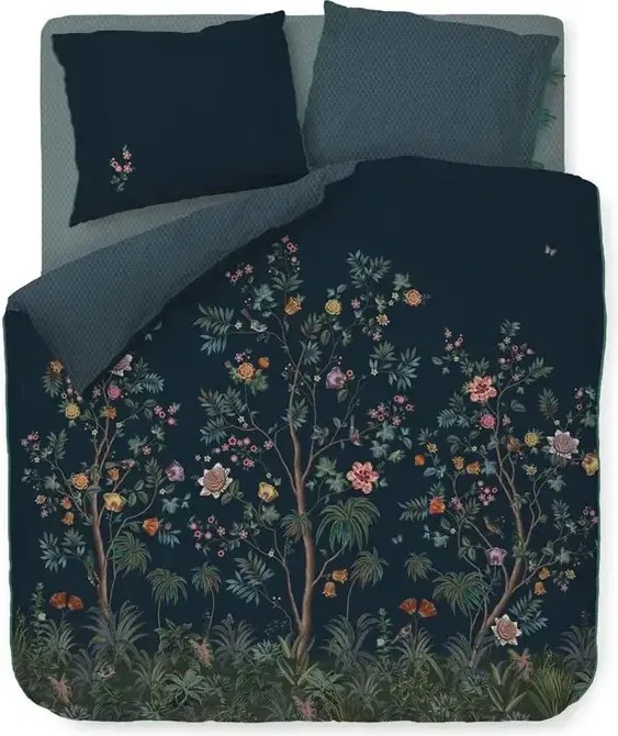 Pip Studio povlečení Paradiso 200x220+ 2x 70x90, perkál, tmavě modré v dárkovém boxu (Luxusní povlečení v dárkovém boxu pro dvoulůžko)