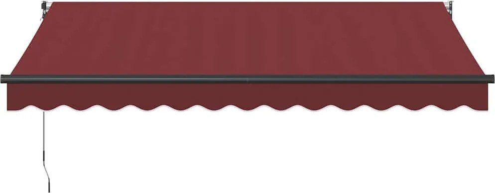 Automatická zatahovací markýza burgundská 350 x 250 cm 3215309