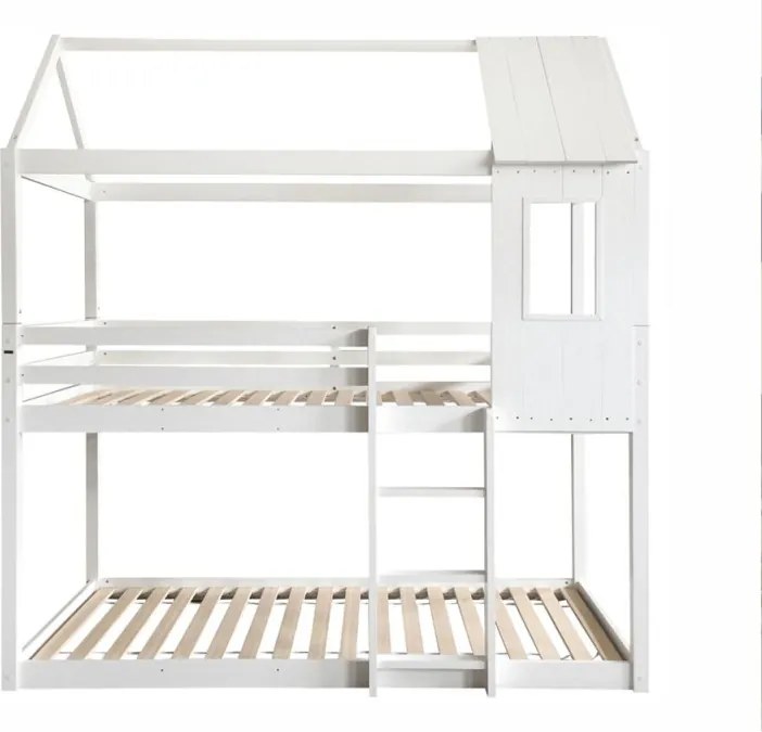 Montessori patrová postel 90x200, bílá, Atrisa Kondela 0000238744