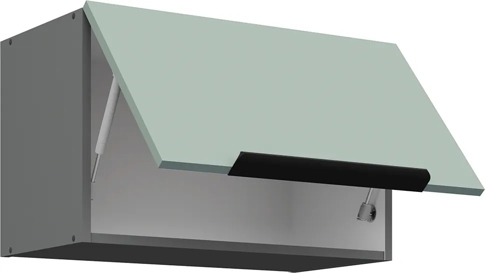 ARIA sa | horní skříňka 60 GU-36 1F výklopná | 60 cm | ANTI FINGERPRINT povrch | antracit/aquamarine