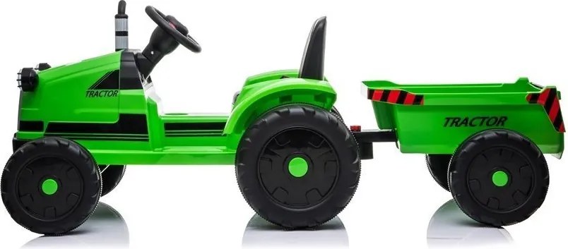 LEAN CARS Bateriový traktor s přívěsem CH9959 zelený