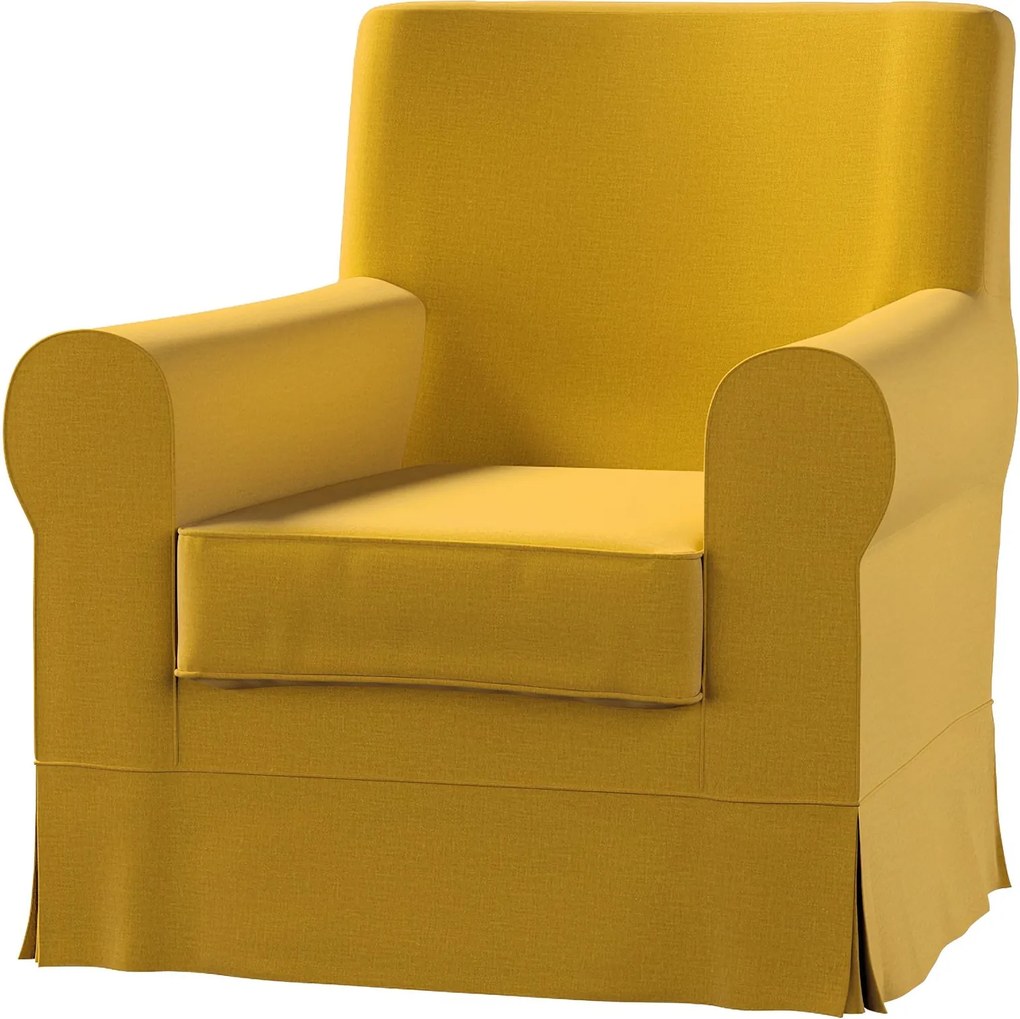 Potah na křeslo IKEA Ektorp Jennylund barva žlutá látka sametová