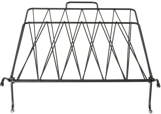 Stojan na noviny Diamond Raster černý 40 × 27 × 56 cm