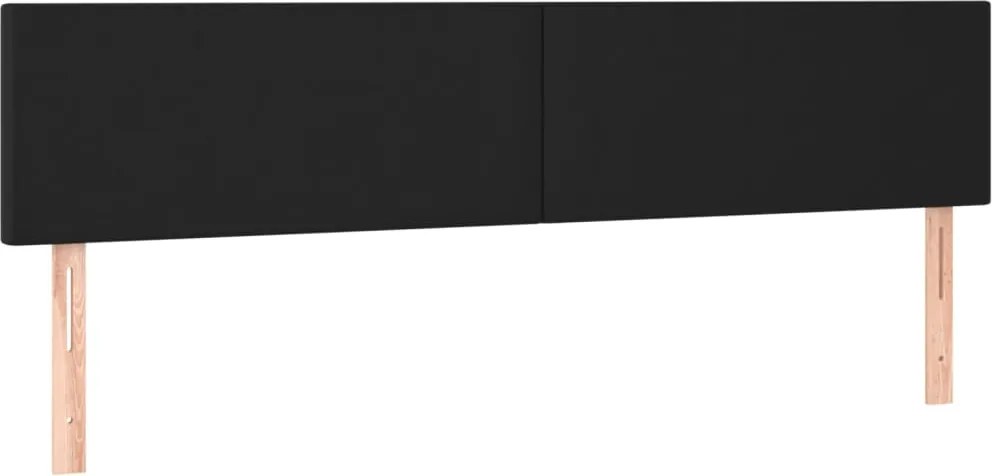 Box spring postel s matrací černá 160x200 cm umělá kůže 3141011