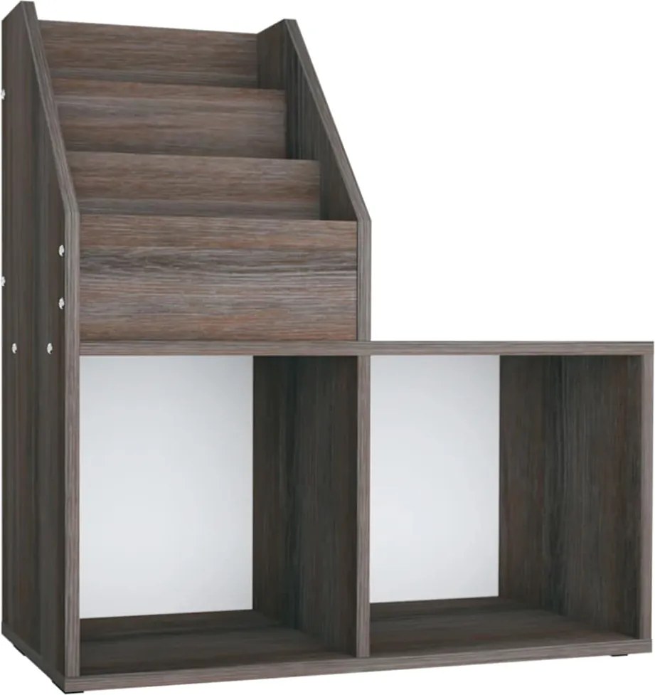 Dětský regál na časopisy šedý dub sonoma 71x30x78,5 cm kompozit 339519