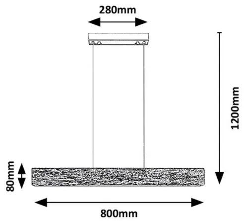 Rabalux 3091 - LED Lustr na lanku CINNAMON LED/34W/230V