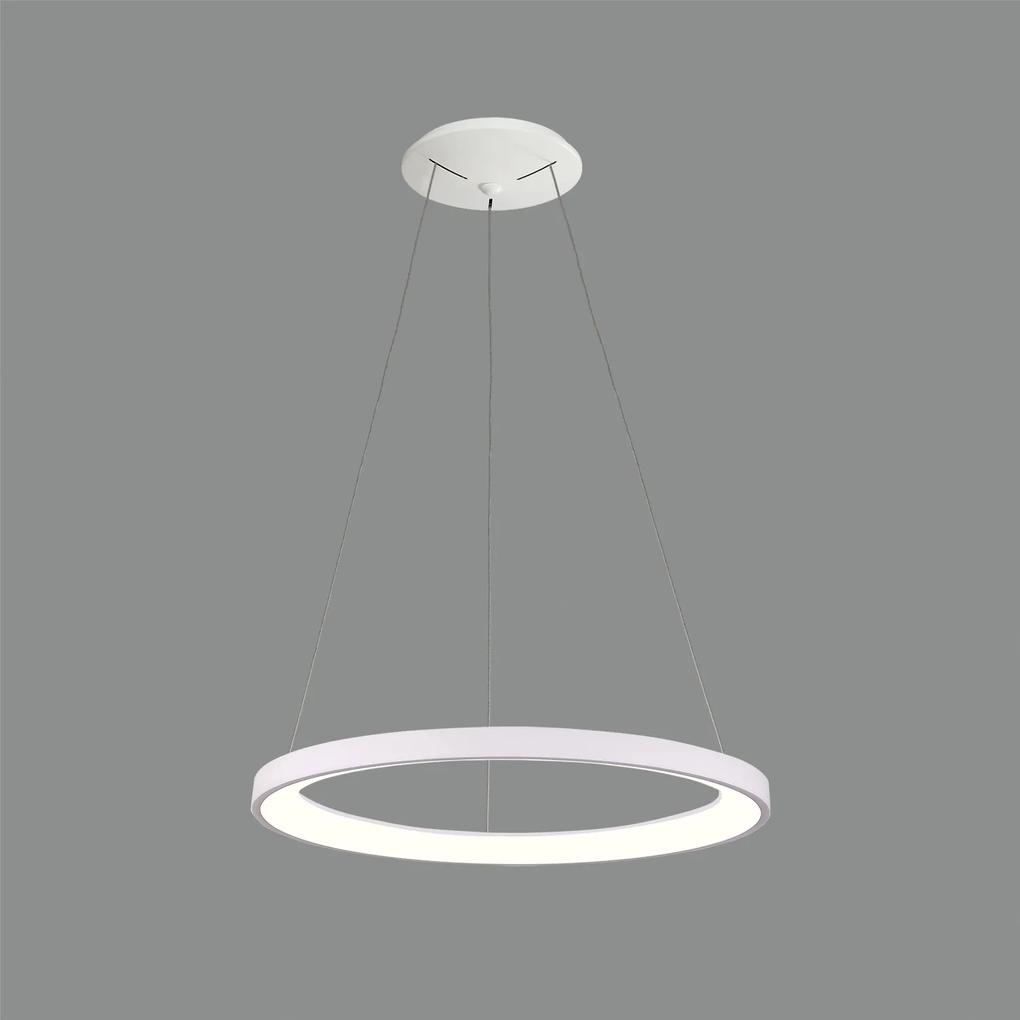 ACB Iluminacion Závěsné LED svítidlo GRACE, ⌀ 58 cm, 50W, CRI90 Barva: Bílá, Teplota světla: 4000K - denní bílá, Stmívání: Casambi